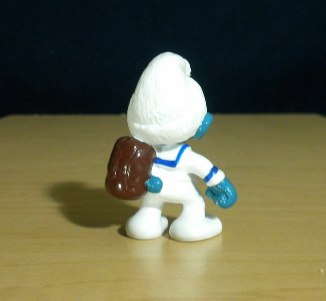 Smurfs Sailor Navy Smurf 20185 Military Figure 1985 Vintage Schleich ...
