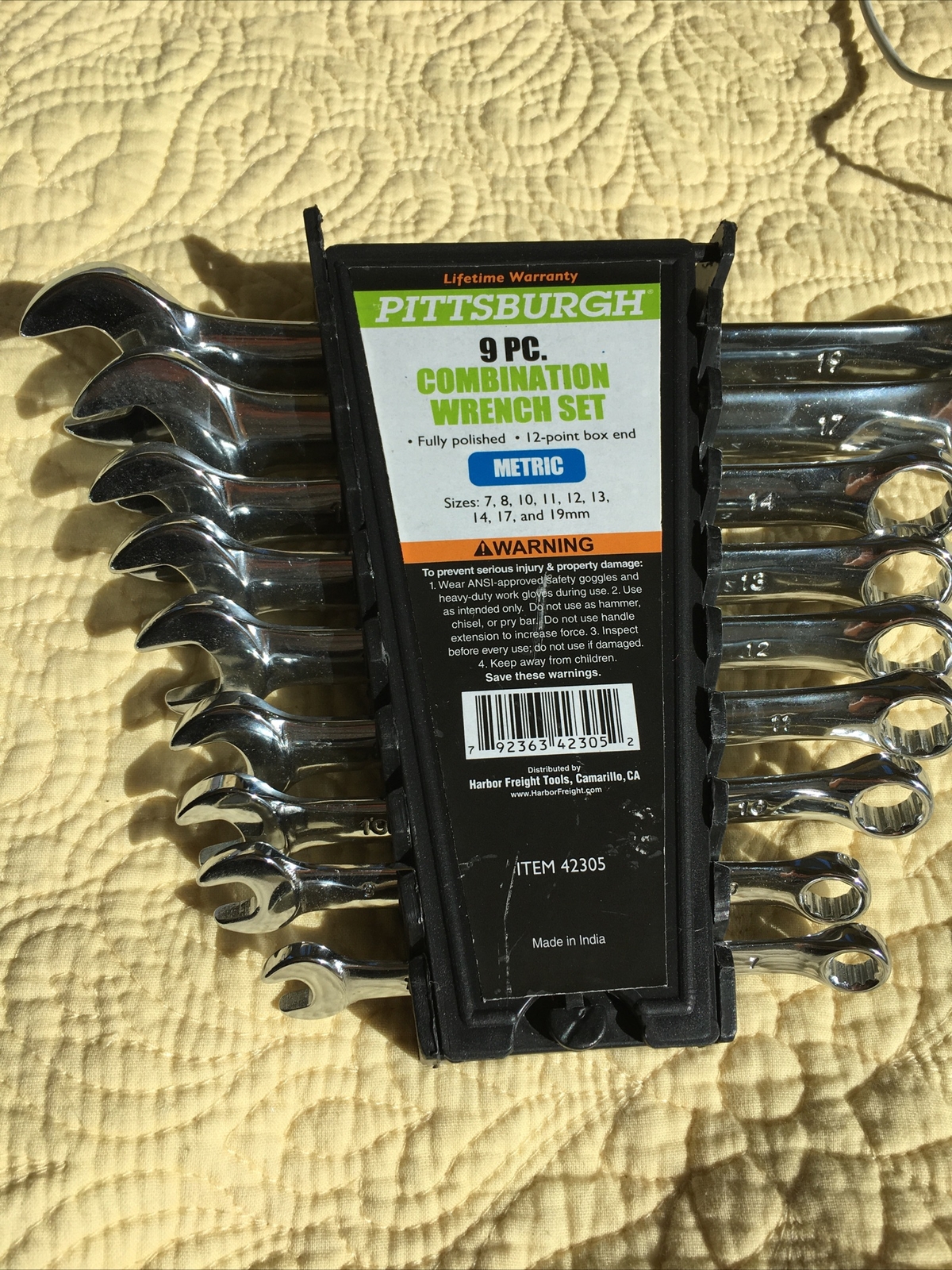 Pittsburgh 9PC SAE & 9PC Metric Combine WRENCH SETS - SAE & METRIC ...