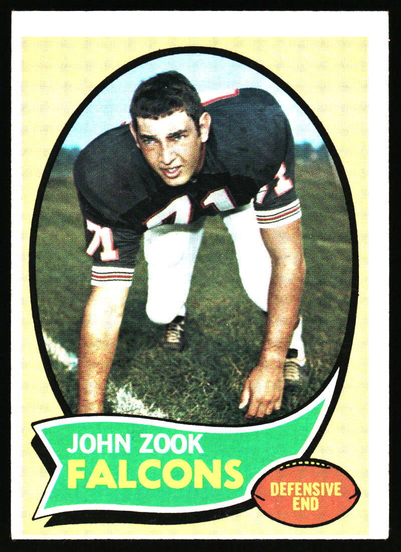 1970 Topps John Zook Rookie #209 Atlanta Falcons | eBay