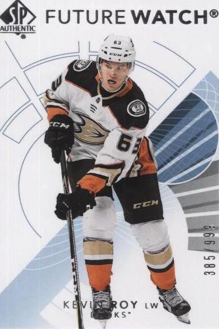 2017-18 SP Authentic - Future Watch Kevin Roy #191 /999 (RC) for sale ...