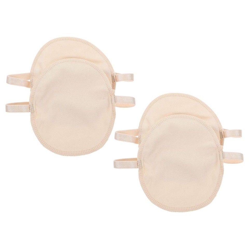 4 Pcs Washable Armpit Sweat Pads Polyester Underarm Sweat Absorber Pads ...