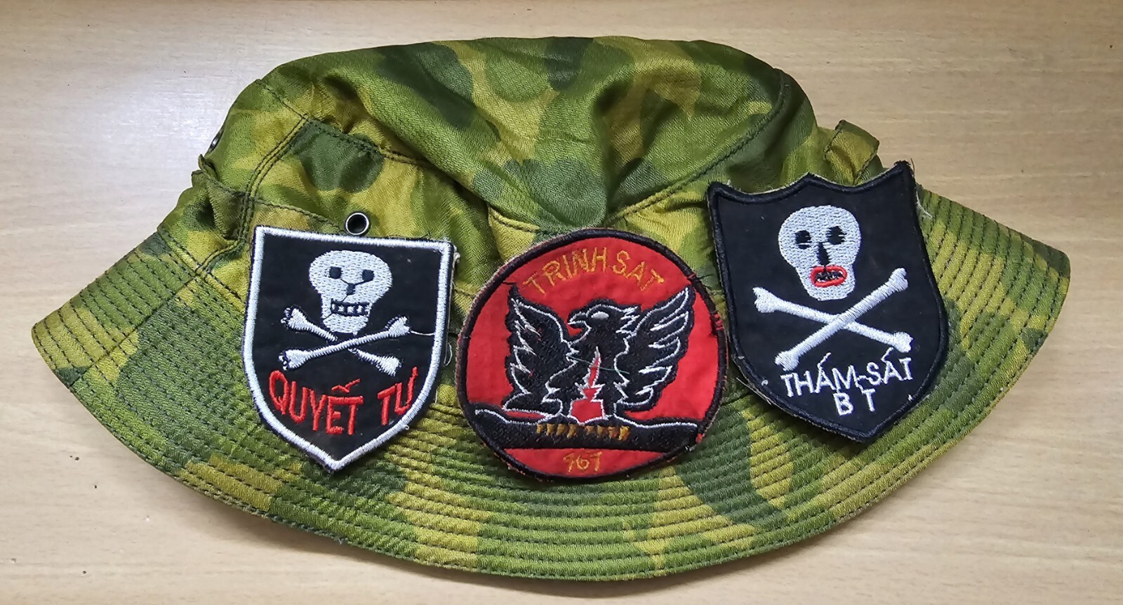 Vietnam War MACV SOG PRU Short Brim Parachute Silk Boonie Hat Set#4 ...