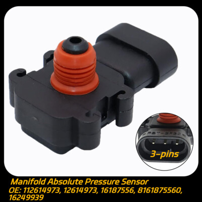 MAP SENSOR LS1 4.8 5.3 6.0 MANIFOLD AIR PRESSURE REPLACE FOR 09359409 ...