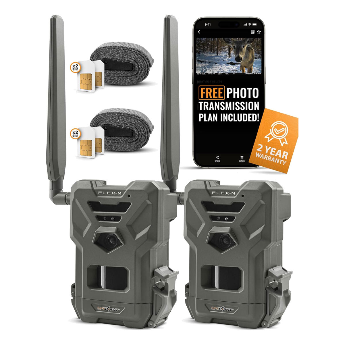 SPYPOINT Flex-M Twin Cellular Trail Camera (FLEX-M-TWIN) | eBay