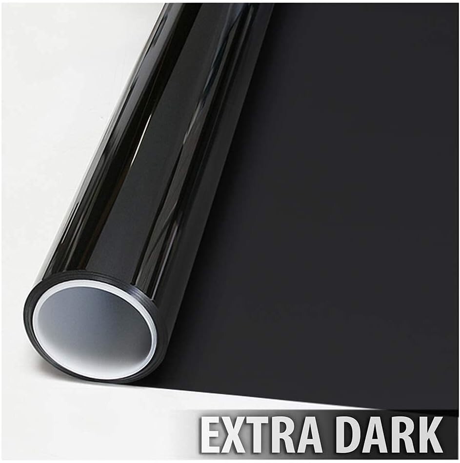 Black Privacy Window Film - Very Dark, UV Blocking & Heat Reducing 48in ...