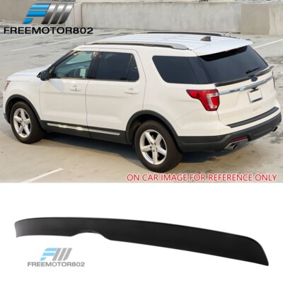 Fits 16-19 Ford Explorer Duckbill Style Matte Black Trunk Middle ...
