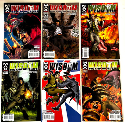 WISDOM 1 2 3 4 5 AND 6 OF 6 COMPLETE HIGH GRADE SET (MARVEL MAX IMPRINT ...
