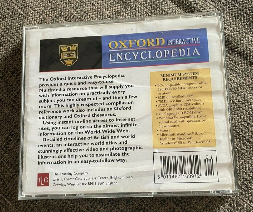 OXFORD INTERACTIVE ENCYCLOPEDIA CD-ROM | eBay