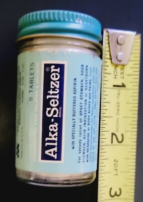 Vintage Alka-Seltzer in glass bottle | eBay
