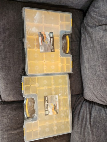 (2) STOREHOUSE 20-Bin Medium Portable Parts Storage Case - Heavy Duty ...