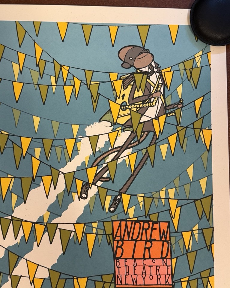 Jay Ryan Poster Andrew Bird 2012 Beacon Theatre Art Print S/# 300 Wilco ...