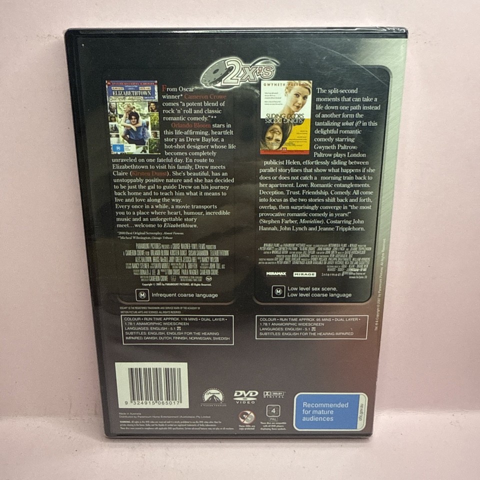 BRAND NEW! Elizabethtown + Sliding Doors - DVD R4 Movie Sealed | eBay