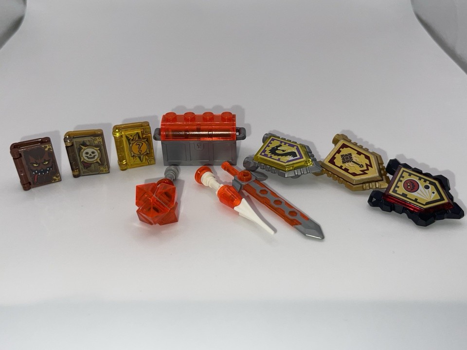 LEGO Nexo Knights Lot of Minifigs with Weapons and Accessories | eBay