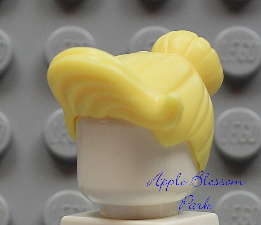 NEW Lego City Girl Minifig Yellow BLONDE HAIR -Female Short Minifigure ...