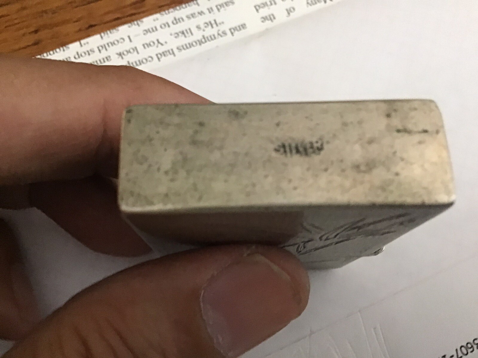 vintage zippo sterling silver 1950’s engraved lighter | eBay