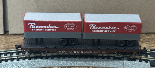 N Scale Atlas 3750 Piggyback Flat NYC 4991000 with Pacemaker Freight ...