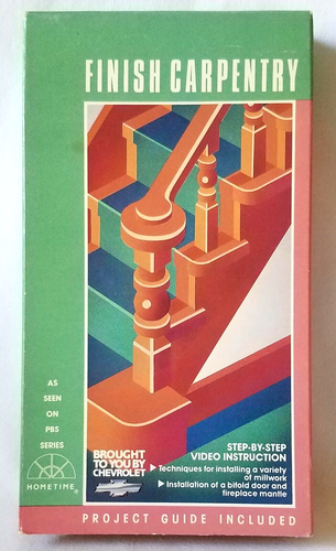 FINISH CARPENTRY VHS Tape As Seen On PBS Series Hometime, includes ...