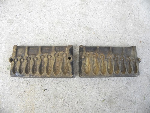 Vintage Brass Fishing Sinker Mold for Bullet Weights 5 sizes | eBay