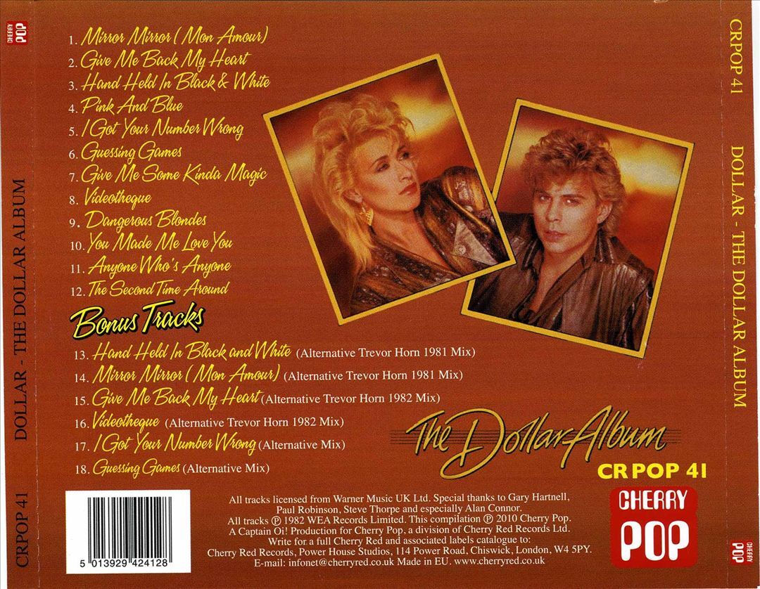 DOLLAR - THE DOLLAR ALBUM NEW CD 5013929424128| eBay