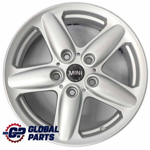 Mini Cooper One R60 R61 Silver Wheel Alloy Rim 16" 6,5J 5-Star Single ...