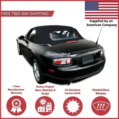 2006-10 Mazda Miata Convertible Soft Top w/ DOT Approved Glass Window ...
