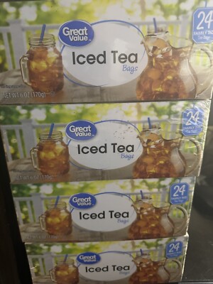 Great Value Decaffeinated Iced Tea, Tea Bags, 48 Ct,New | eBay