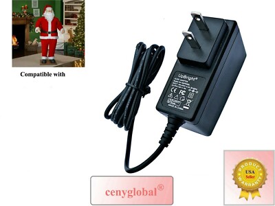 AC Adapter For Gemmy Life Animated Singing SANTA CLAUS 50" Power ME ...