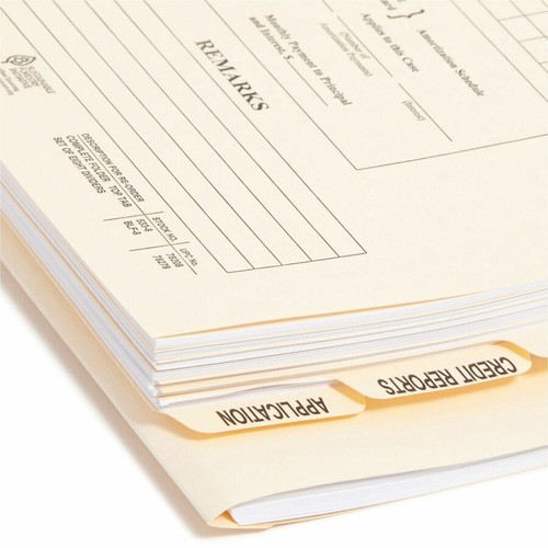 Smead Mortgage Folder Printed Replacement Divider Sets 78278 - 12 / Box ...
