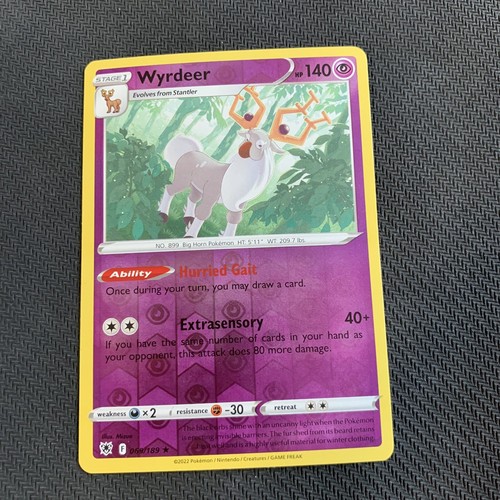Wyrdeer 069/189 Reverse Holo Pokemon TCG: Astral Radiance Near Mint (NM ...