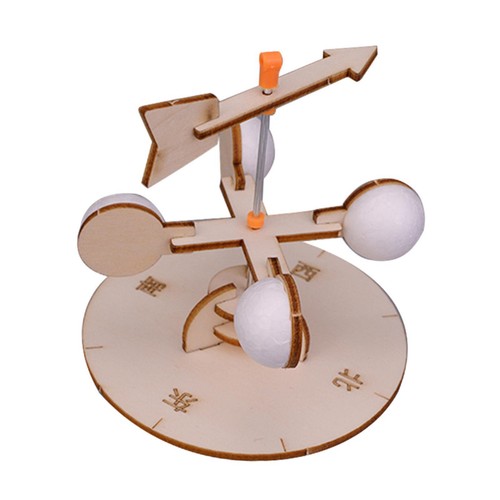 DIY Wooden Wind Vane Toy Kits Teaching Aids Physics Assembly | eBay