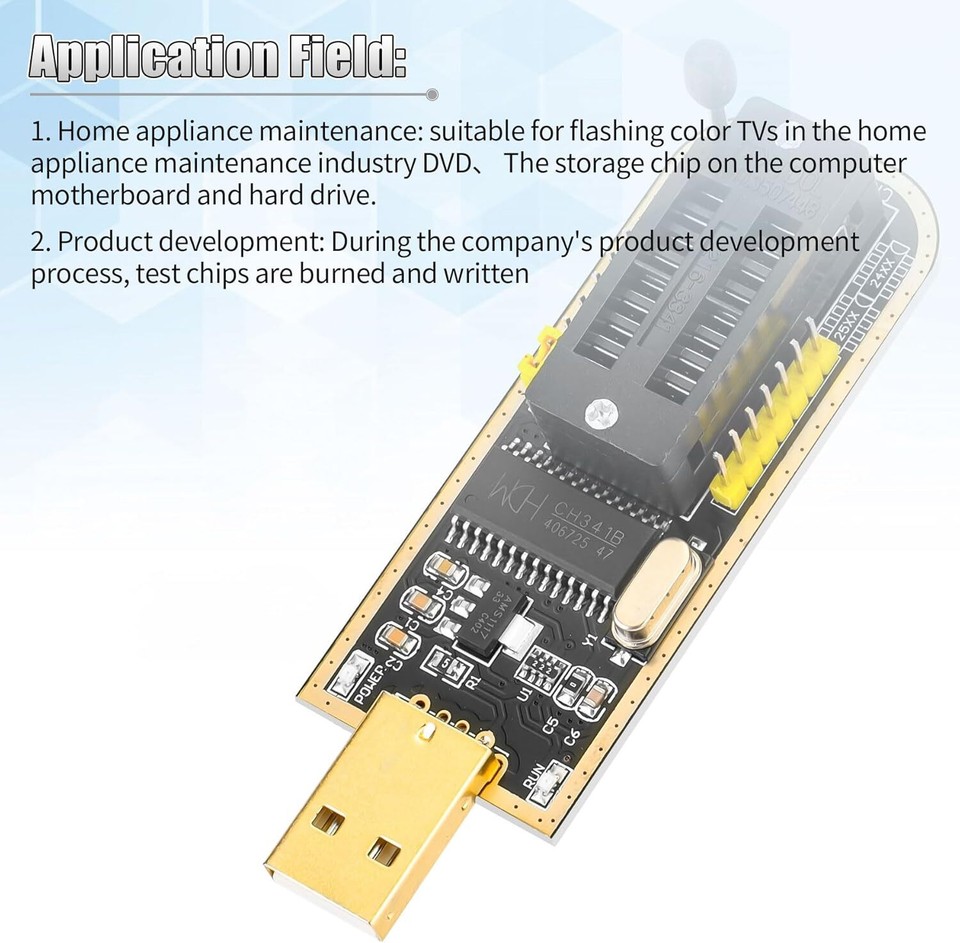 CH341A Programmer EEPROM Programmer SOIC8 SOP8 Flash Chip Eeprom ...