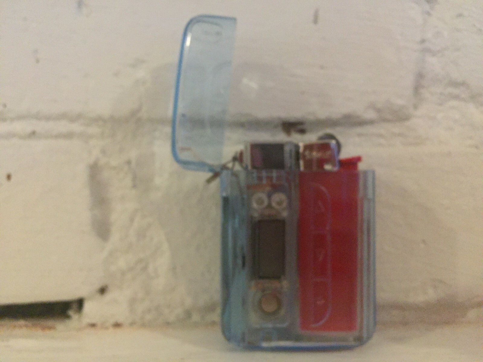 Clear Lighter Case With ,Belt Clip,Mini Bic Included Cigarette/Cigar | eBay