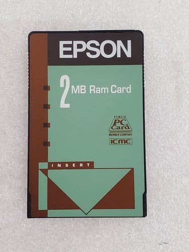 Vintage Rare EPSON 2MB RAM PCMCIA Memory Card Made in Japan | eBay