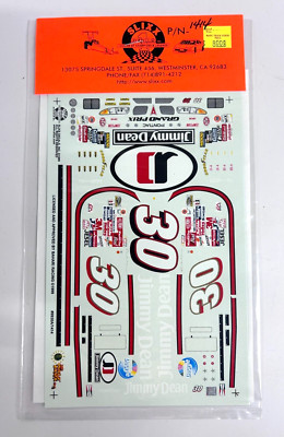 Slixx #9930A/1414 1:24 Model Decals Jimmy Dean #30 NASCAR Racing | eBay
