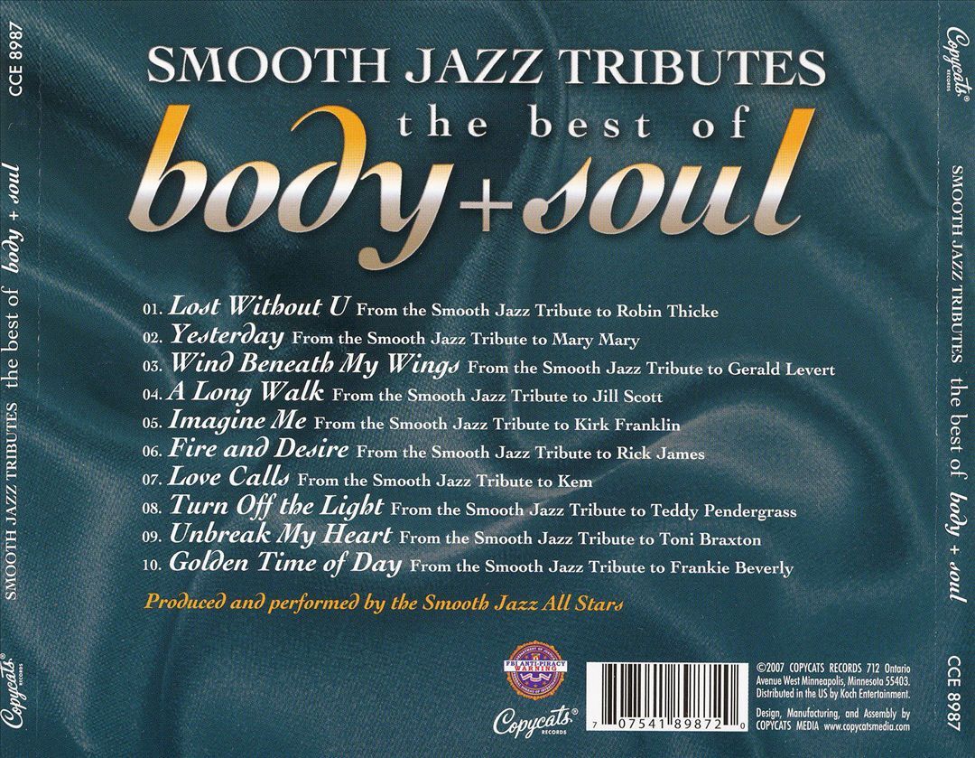 THE SMOOTH JAZZ ALL STARS - SMOOTH JAZZ TRIBUTES: THE BEST OF BODY ...