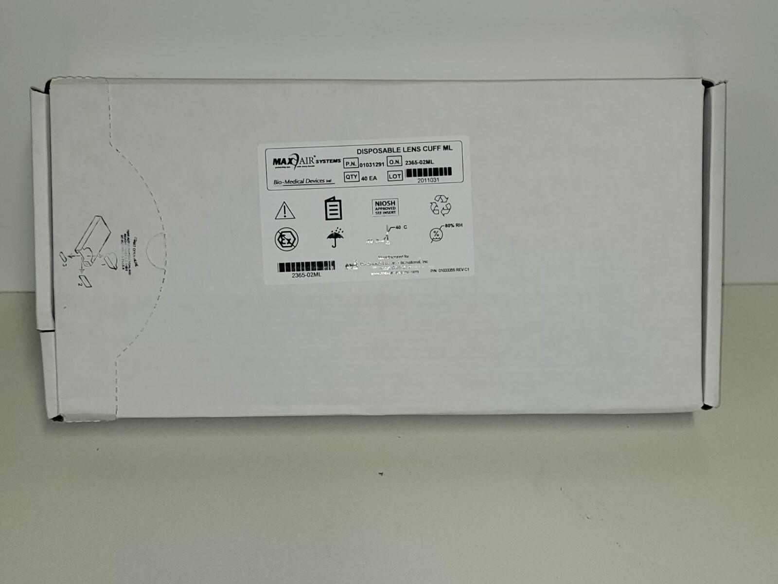 Max Air Systems Disposable Lens Cuffs Small Qty 40 New in Box! | eBay