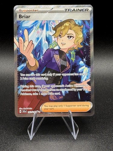 Pokemon Card Briar 163/142 Full Art Trainer Stellar Crown Ultra Rare NM ...