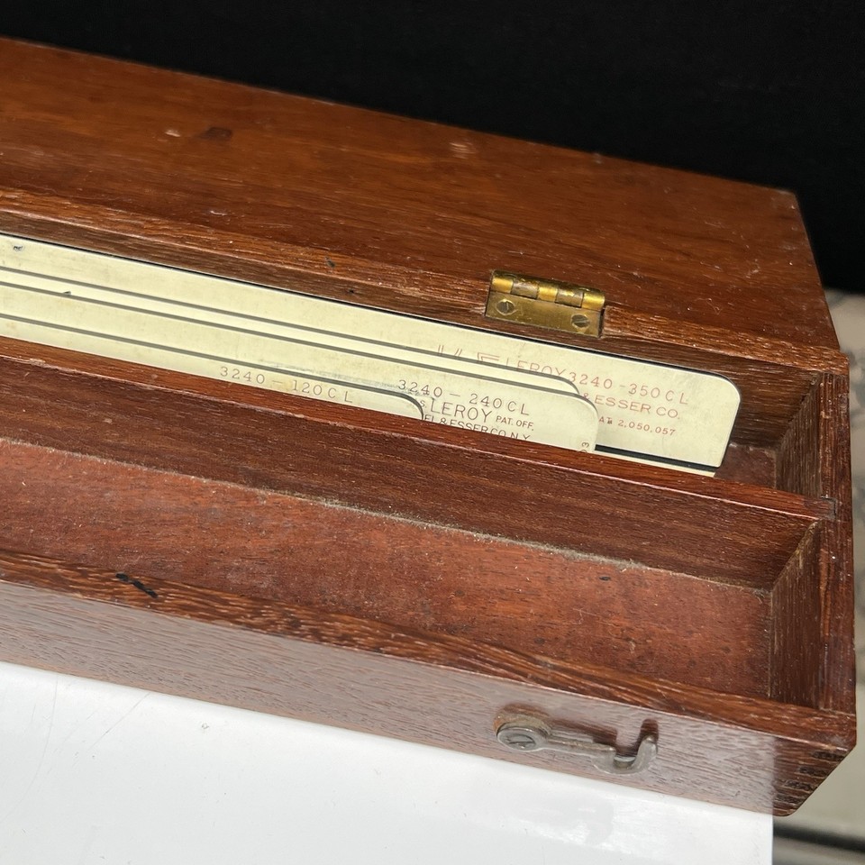 Antique Keuffel & Esser Co Leroy Lettering Set With Wood Case Drafting ...