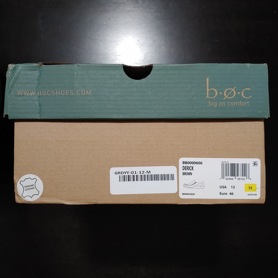 NWT Born BOC Men's Oiled Leather Brown Derick Loafers Slip On Shoes ...