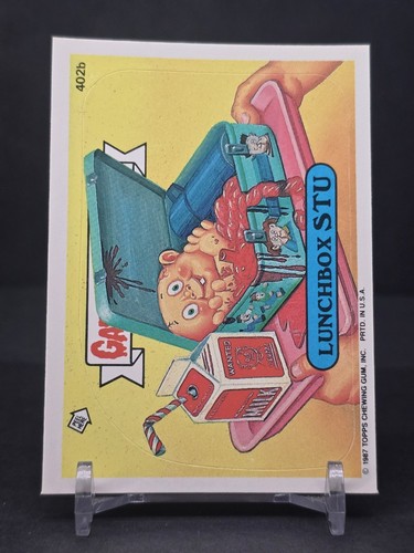 LUNCHBOX STU 402b 1987 Topps Garbage Pail Kids Original Series 10 GPK ...