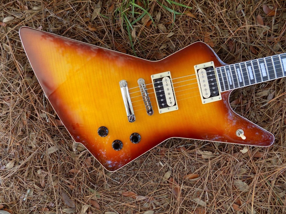 Firefly FFLX Set Neck Flametop Explorer,Coil Splitting, Capacitor ...