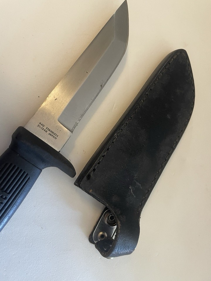 TANTO EXPLORER 440 Stainless 21-154K JAPAN Fixed Blade Knife W/ Sheaf🌺🌺 ...