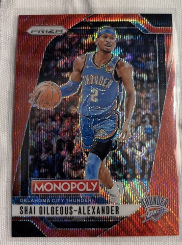 Shai Gilgeous-Alexander [Red Wave] - 2024-25 Panini Prizm MONOPOLY #79 ...