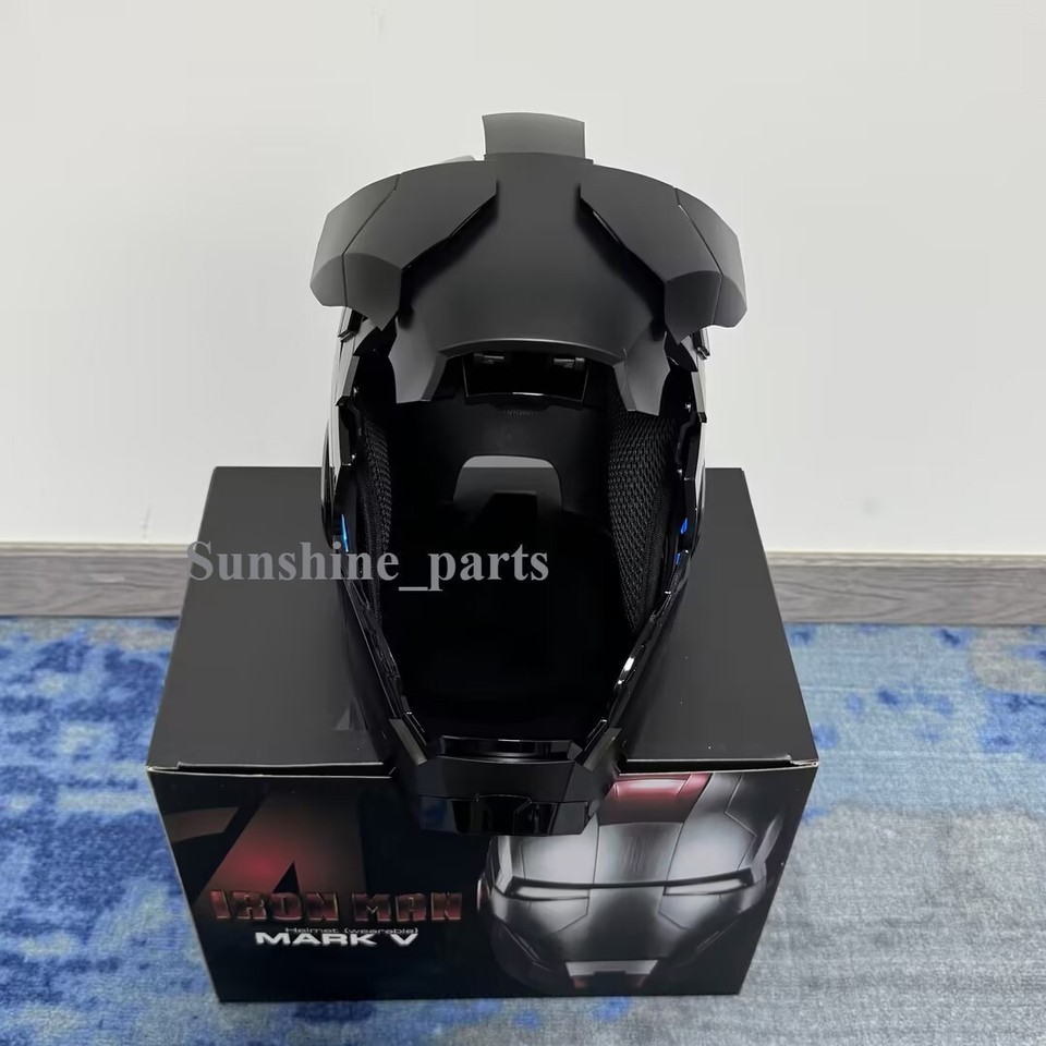 2025 Autoking Iron Man Black MK5 Helmet Electronic Wearable Voice ...
