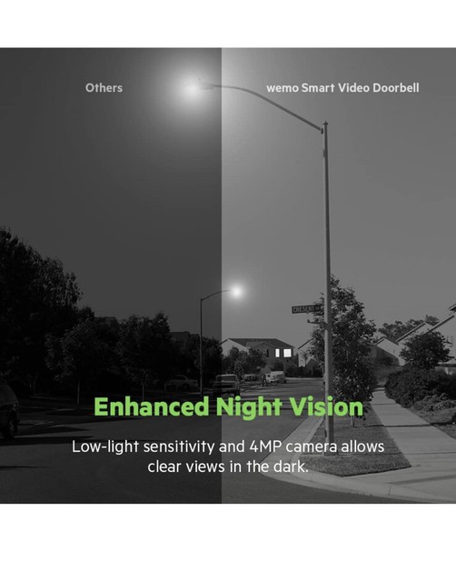 Belkin WeMo WDC010 Apple HomeKit HD Smart Video Doorbell for sale ...