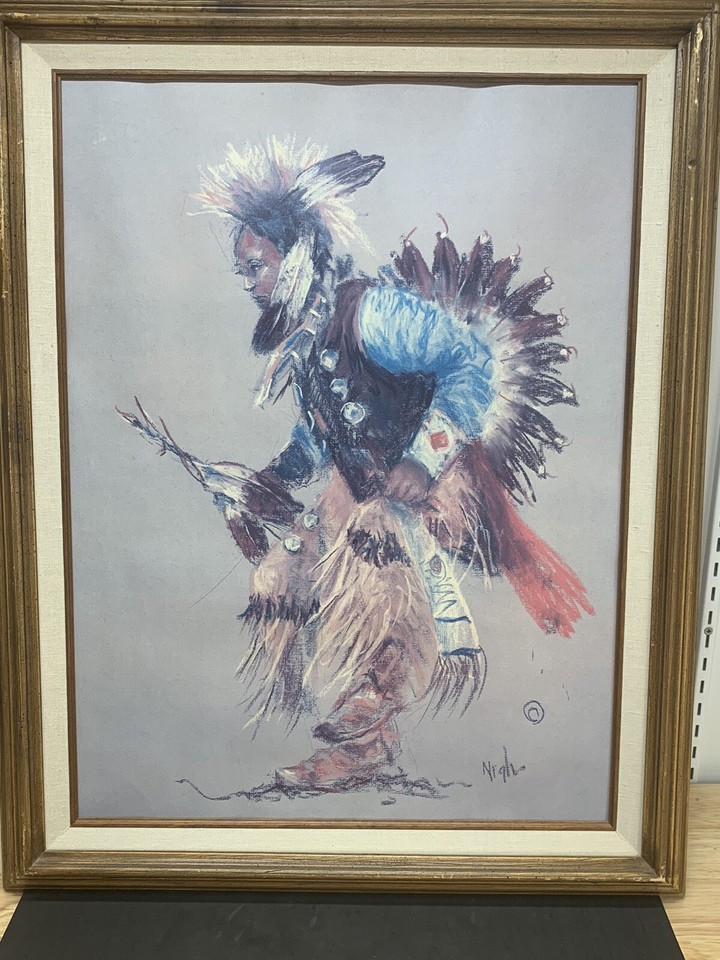 Frank Emerson Nigh Traditional Dancer Native American Print 19”x25 ...
