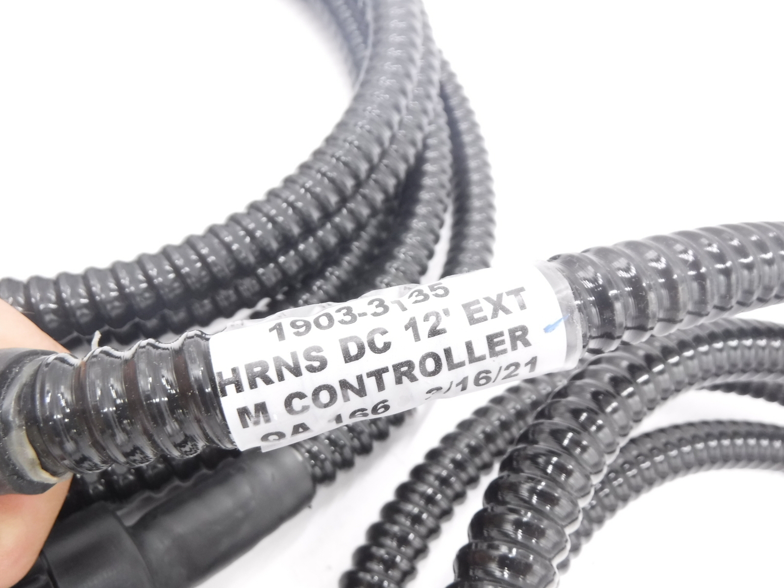 (2) 12' Extension Cables Amp AC DC 206136-1 206137-2 206037-1 206036-3 ...