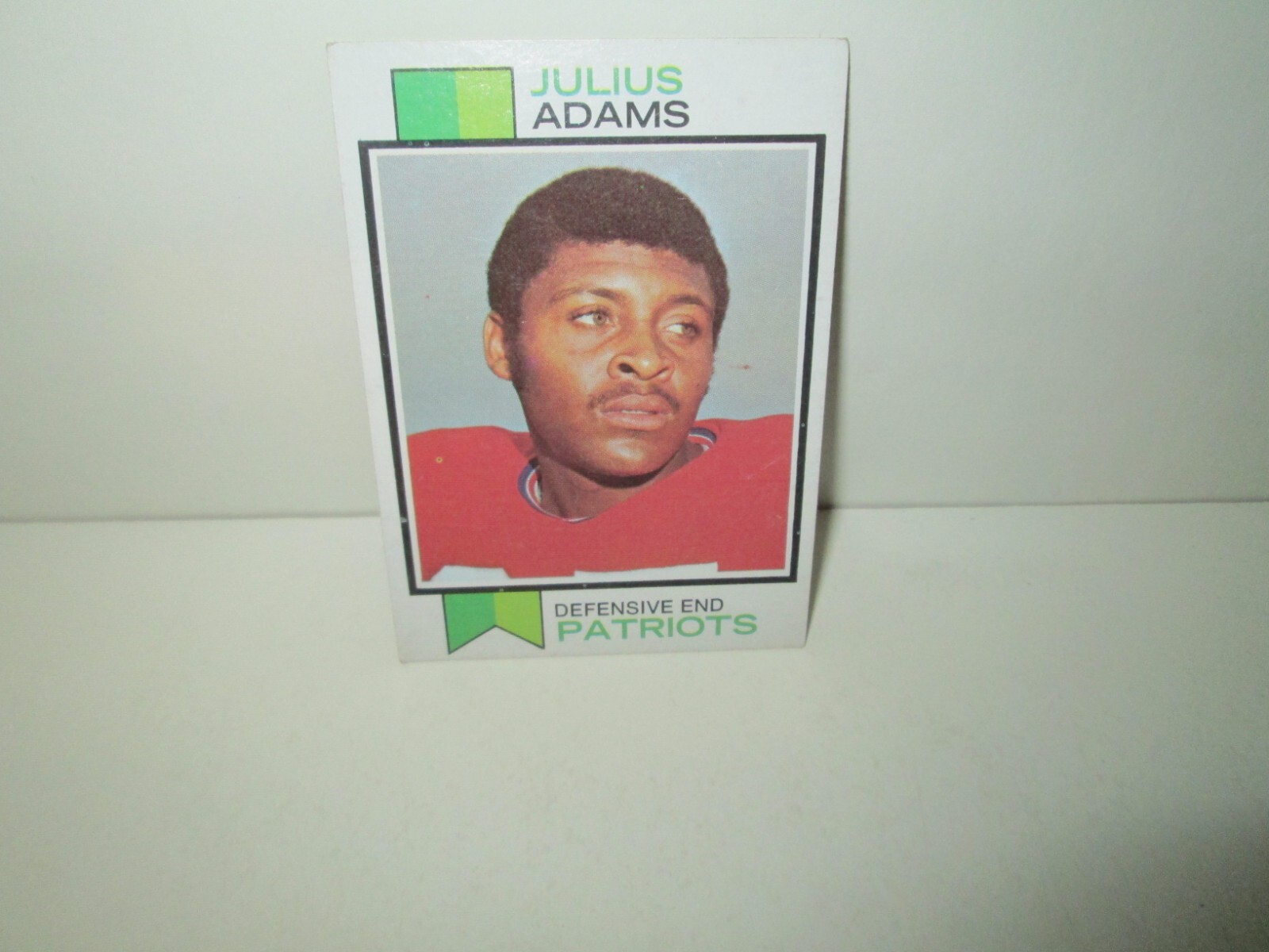 JULIUS ADAMS 1973 Topps Football Card #278 NEW ENGLAND PATRIOTS DT Exc ...