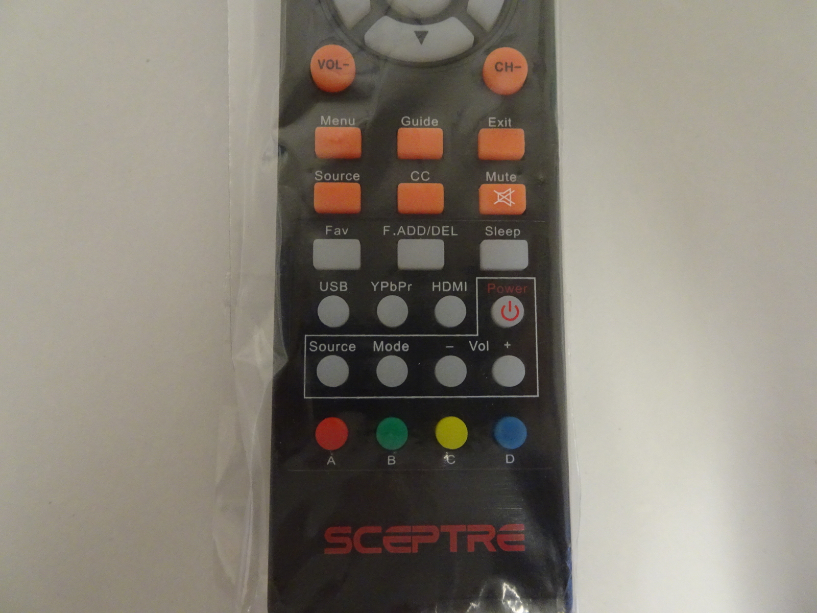 Sceptre 8142026670003C TV Remote Control - Black for sale online | eBay