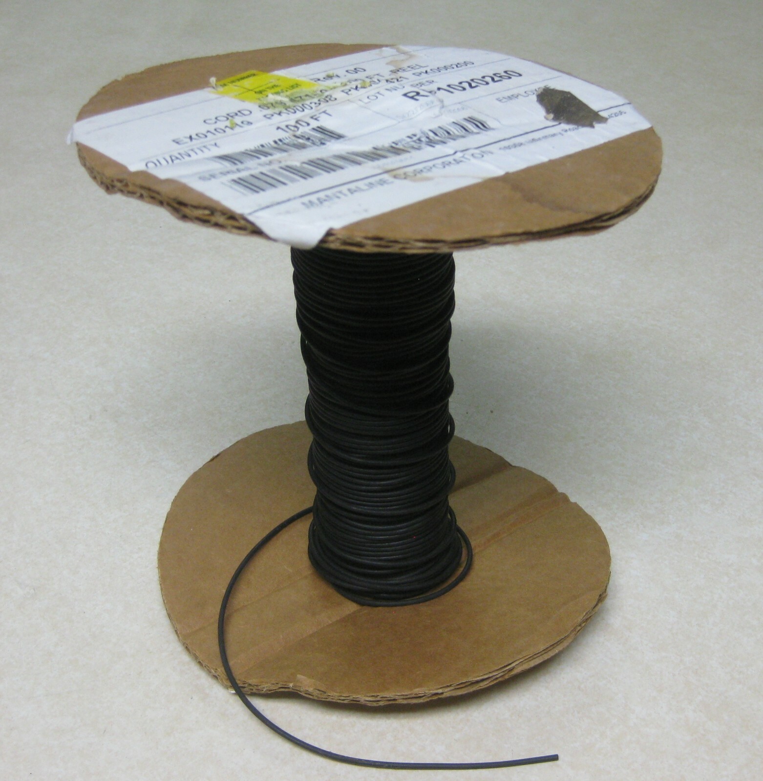 100 Foot Roll of .079 Diameter Mantaline RP0136 O-Ring Cord Stock Seal ...